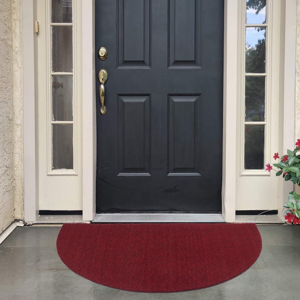 Yipa Entrance Rug for Front Door Inside, Half Round Front Door Mat with ...