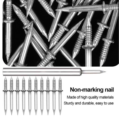 Clairlio 10/51/101pcs Double Head Nails Anti-Rust Seamless Nails Hard ...