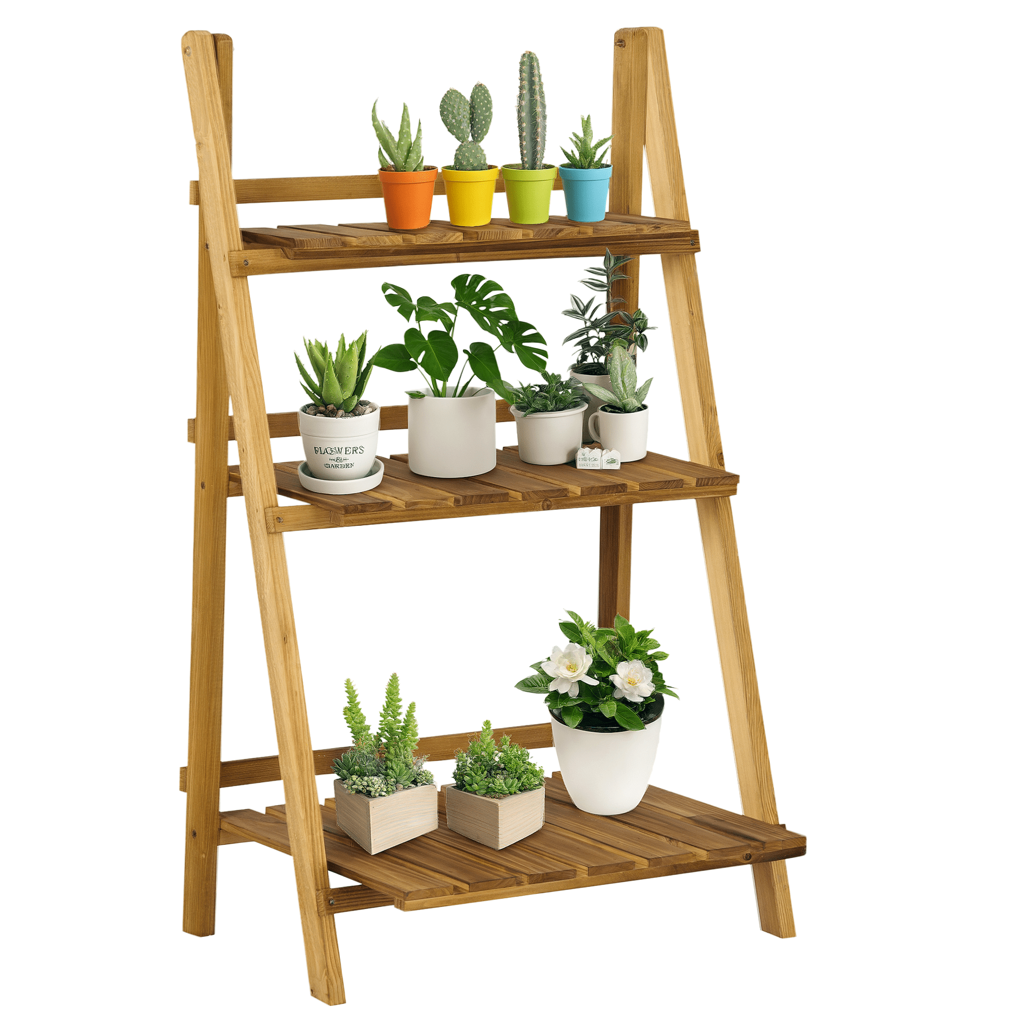 Click here for Outsunny Outdoor Plant Stand  Foldable Flower Stan... prices