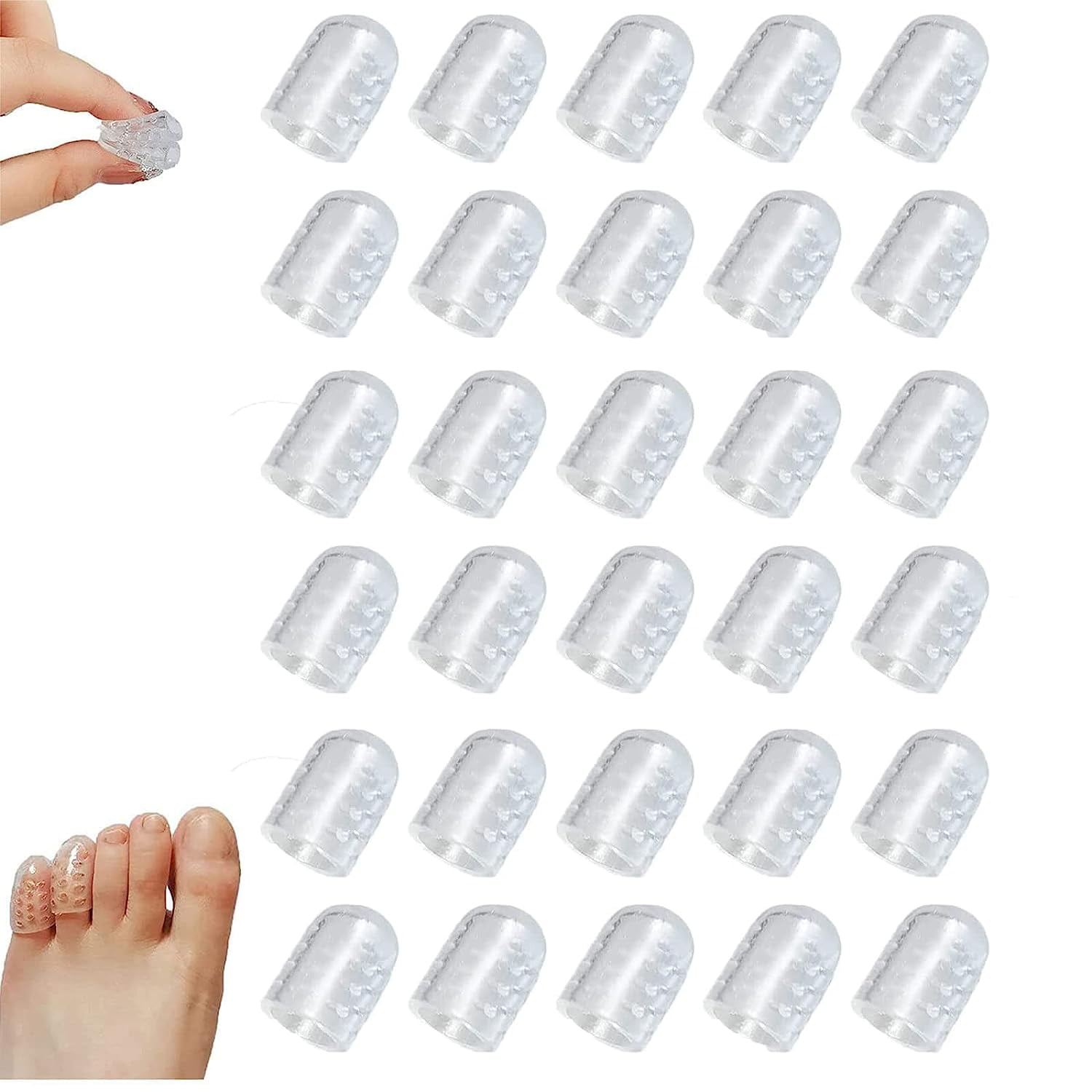 Silicone Anti-Friction Toe Protector, Gel Toe Caps for Little Toe, Gel ...