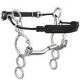 5 1/2 In Myler 3 Ring Combination Horse Bit Low Port Mb 04 Stainless ...