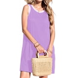Fantaslook Color Block Dresses for Women Summer Casual Beach Sundress ...