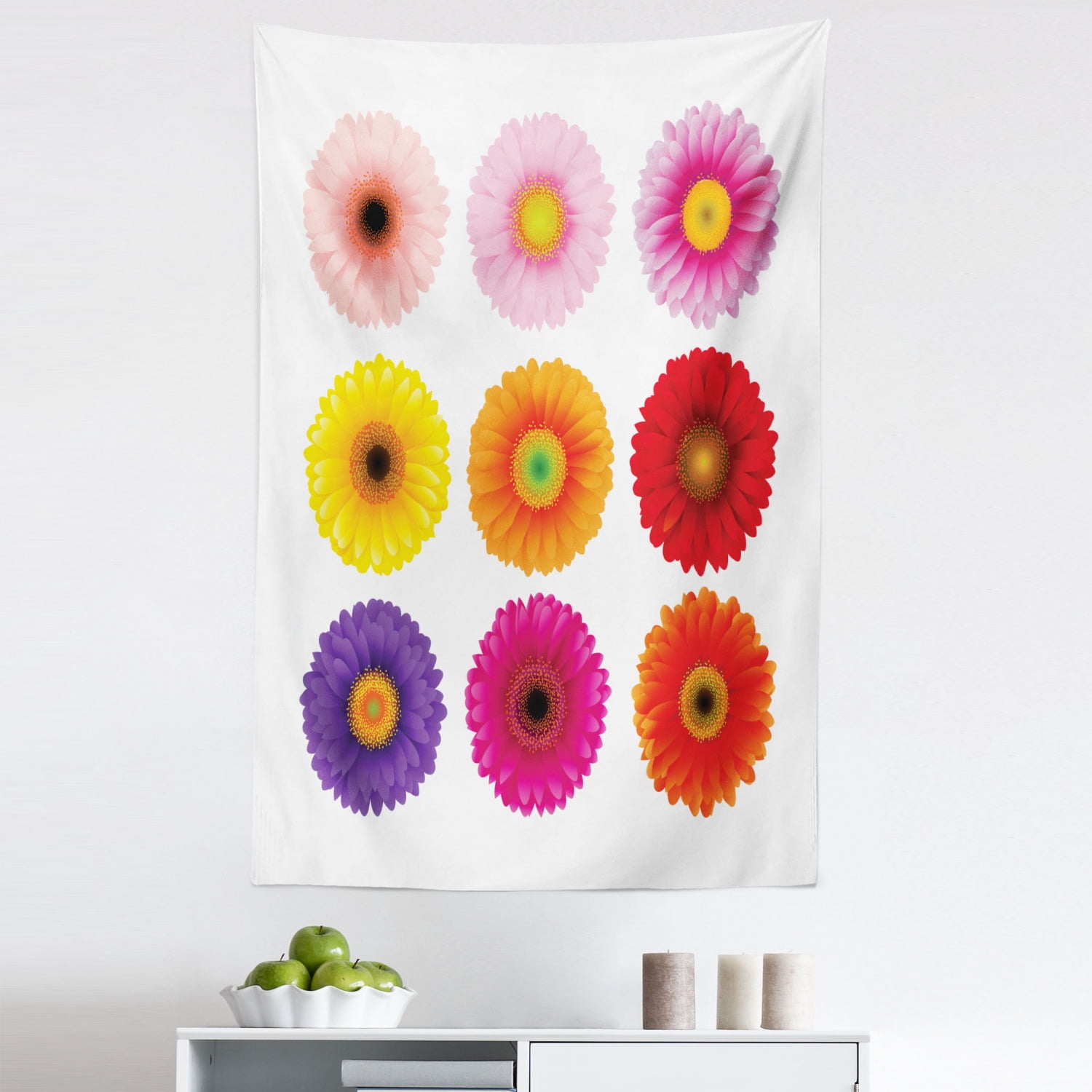 Gerber Daisy Tapestry, Vibrant Plants of Refreshing Summer Season Theme ...