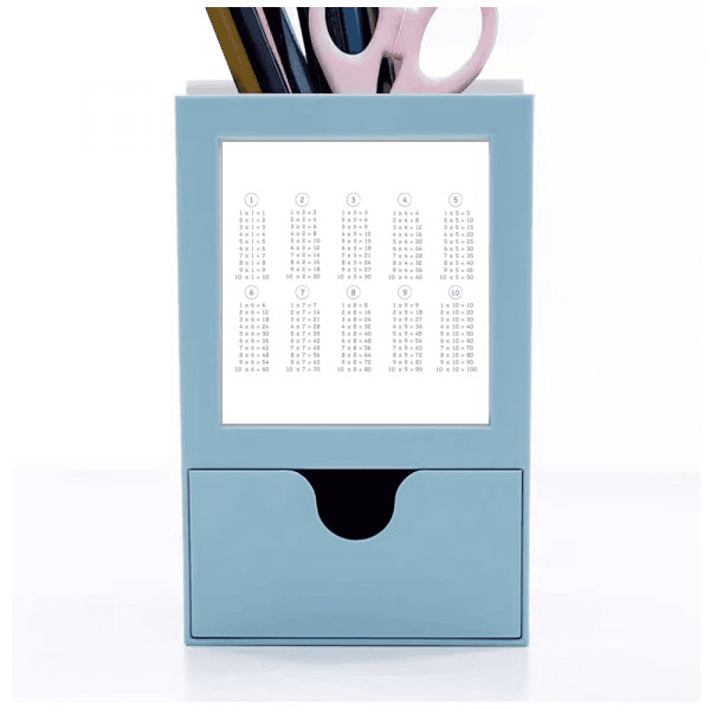Multiplication Table Math Study Number Desk Supplies Organizer Pen ...