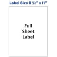 Avery Shipping Labels, 8-1/2" x 11", Paper, White, TrueBlock®, Laser ...