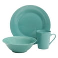 Gibson Home Branfield 12-Piece Teal Dinnerware Set - Walmart.com
