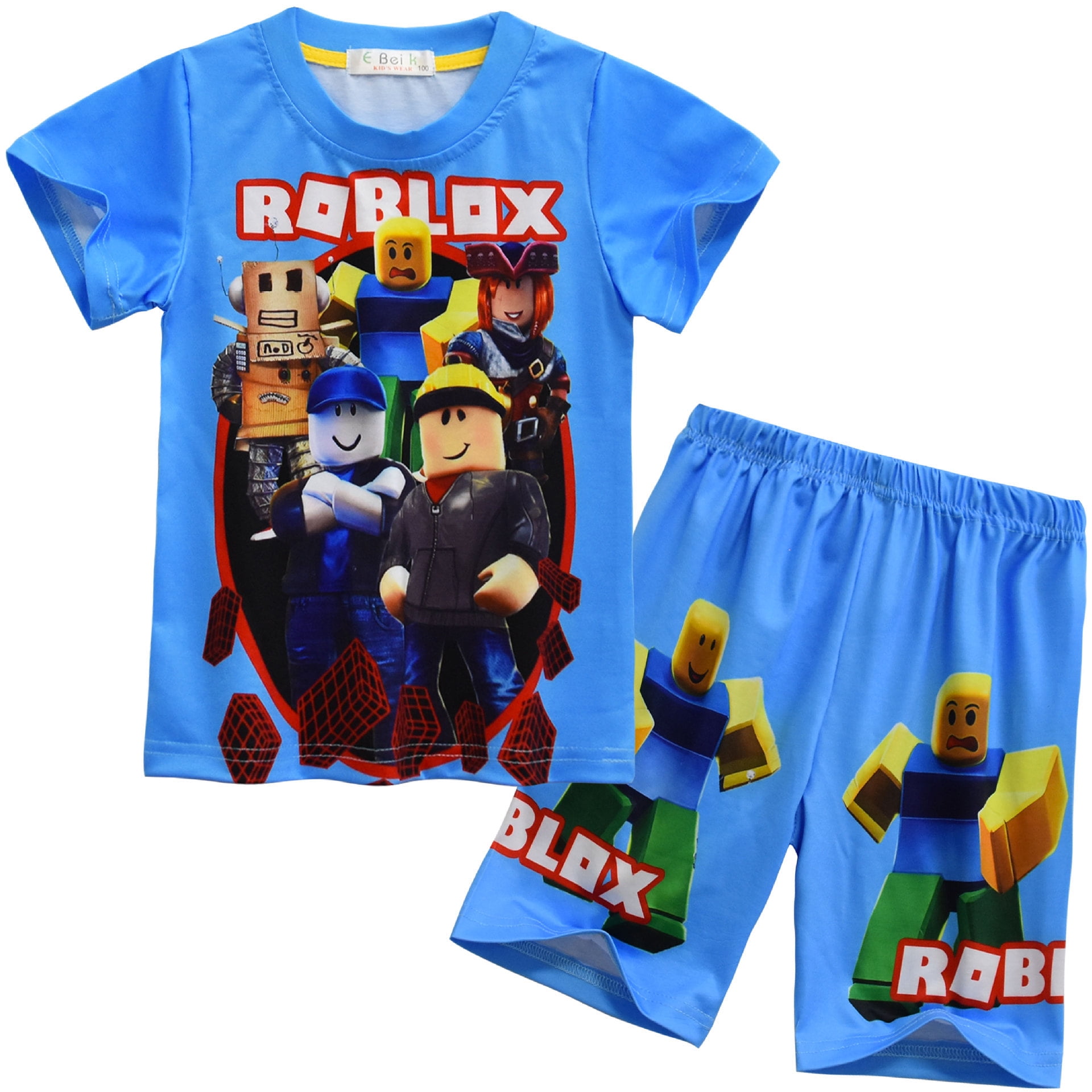 Click here for Roblox Summer Suit Shorts T-Shirt  Boys Girls Clot... prices