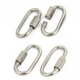3.5mm Stainless Steel Quick Oval Screw Lock Link Carabiner for Secure ...