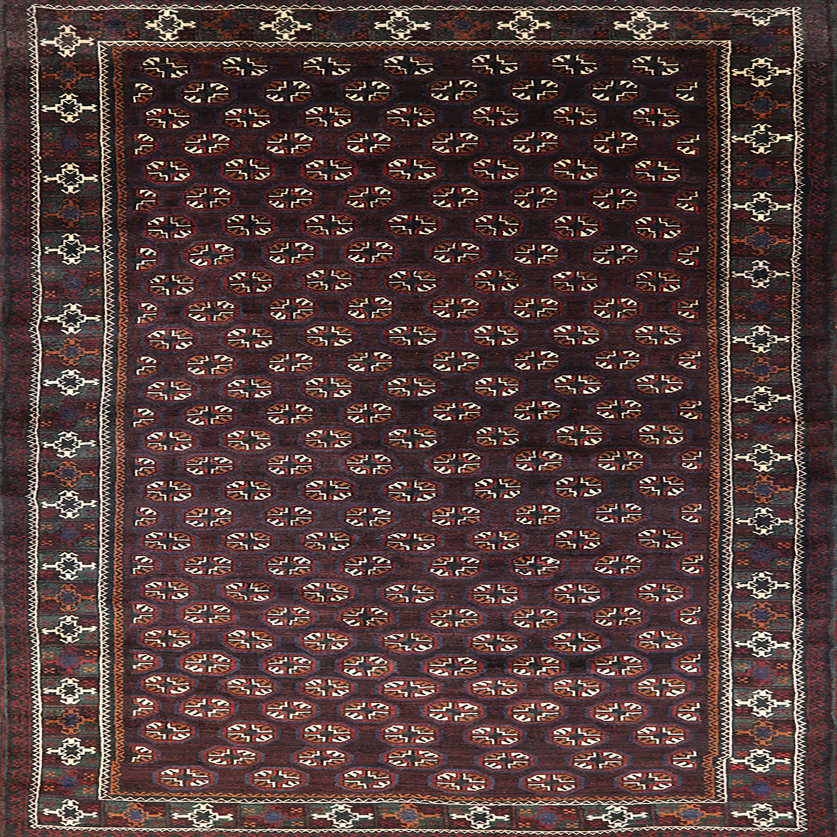 Ahgly Company Indoor Square Mid-Century Modern Dark Scarlet Red ...