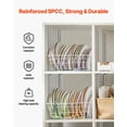 Shelf Track 36.3-inch 8 Pack Adjustable Steel Wall Mounted Shelf ...
