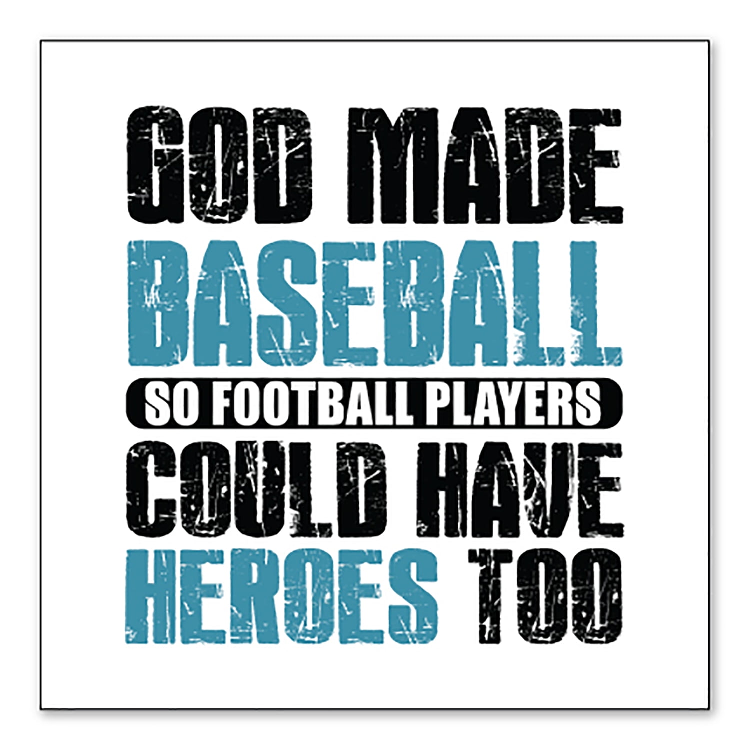 DistinctInk Custom Bumper Sticker - 10" x 10" Decorative Decal - White ...