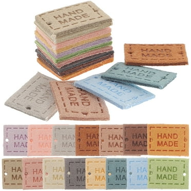 Handmade Leather Tags Crochet for Items 100 Pcs Label Handcraft Labels ...