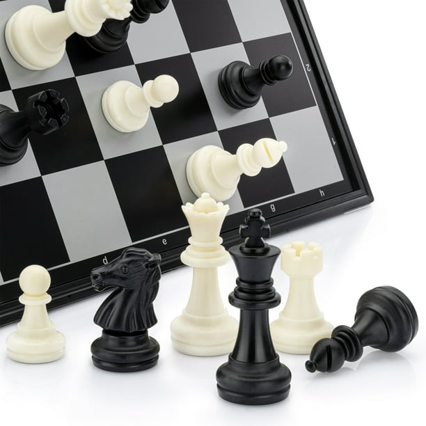 A&A 12.6" Plastic Magnetic Travel Chess Set for Kids - Walmart.com