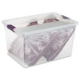 Sterilite ClearView 66 Quart Stacking Storage Tote w/ Latch Lid, 24 ...