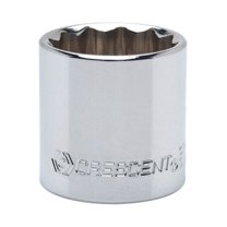 Crescent Assorted Sizes x 1/4 in. drive Metric 6 Point Deep Well Socket Set 10 pc. - Walmart.com