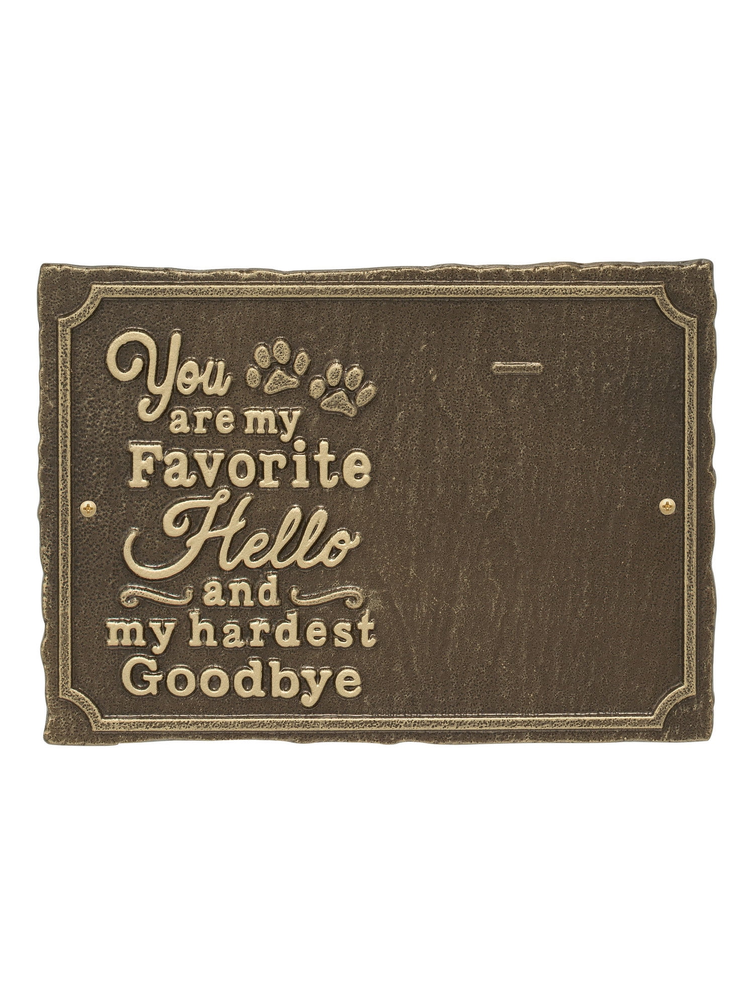 Whitehall Favorite Hello Pet Photo Plaque - Cast Aluminum You Are My ...
