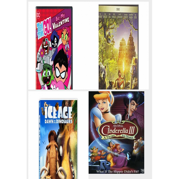 Children's 4 Pack DVD Bundle: Teen Titans Go!: Be My Valentine, The ...
