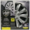 Auto Drive 14 Inch Silver Alloy Finish Hubcap Wheel Covers Set of 4 for ...