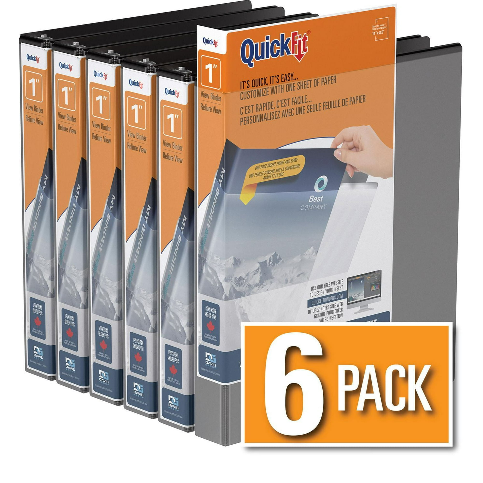 Click here for Quickfit View Binder  D Ring  6 Pack  1 prices
