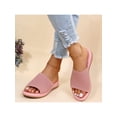 LUXUR Wide Width Sandals Womens Fashion Orthotic Slides Ladies ...