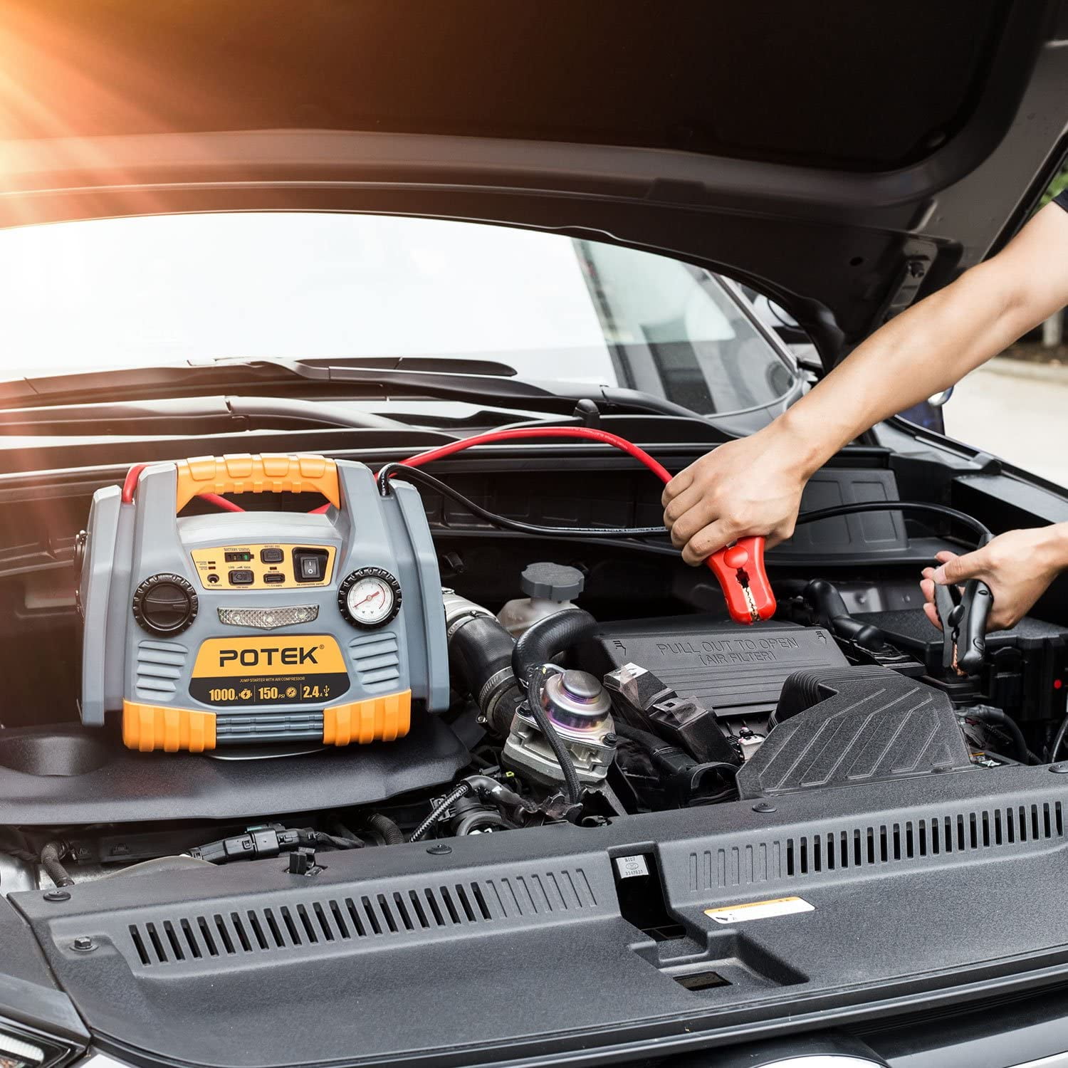 Potek jump starter store