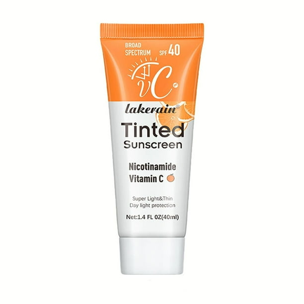 Broad Spectrum SPF 40 Tinted Sunscreen with Nicotinamide & Vitamin C ...