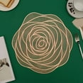 C Stylish Placemat In A Rose Gold Hue With A Lace Border Enhances Your ...