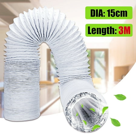3m 6 Inch Diameter Outlet Flexible Air Conditioner Exhaust Pipe Window ...