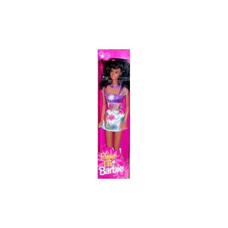 Flower Fun Barbie African-American Doll - Walmart.com