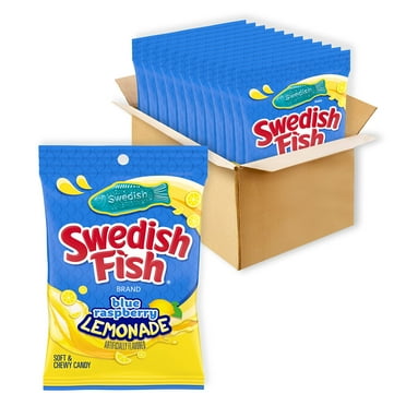 SWEDISH FISH Flavored Blue Raspberry Lemonade Soft & Chewy Candy, 3.59 ...