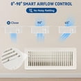 4" x 10" Floor Register Vent Covers 6-Pack, Walkable Powder-Coated ...