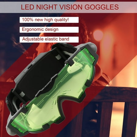 Adjustable Led Night Vision Goggles With Flip-Out Lights Eye Lens ...