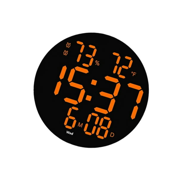 Wall Clock USB Powered Clock Digital Clock for Living Wall Clock 12 24H ...