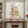Cute Rabbit Sheer Curtains for Living Room Bedroom, Spring Pink Rose ...
