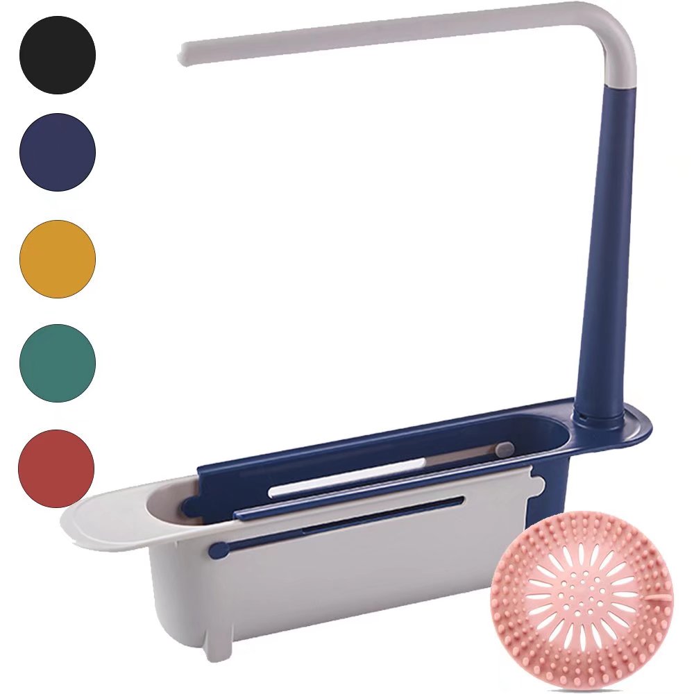 Expandable Storage Drain Basket and Rubber Stopper Shower Drain ...