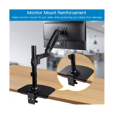 Monitor Arm Reinforcement Plate Set Steel Bracket Plate for Thin,Glass ...