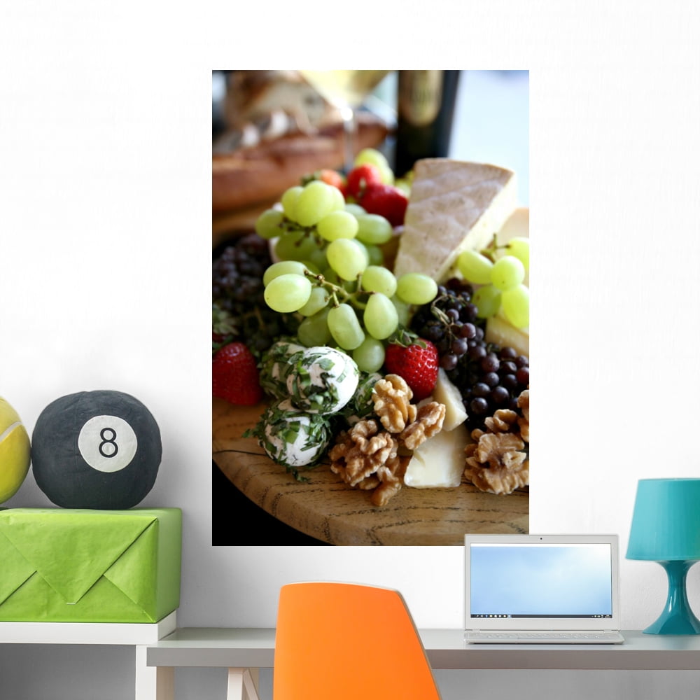 Fruit and Cheese Wall Mural Decal by Wallmonkeys Vinyl Peel and Stick ...
