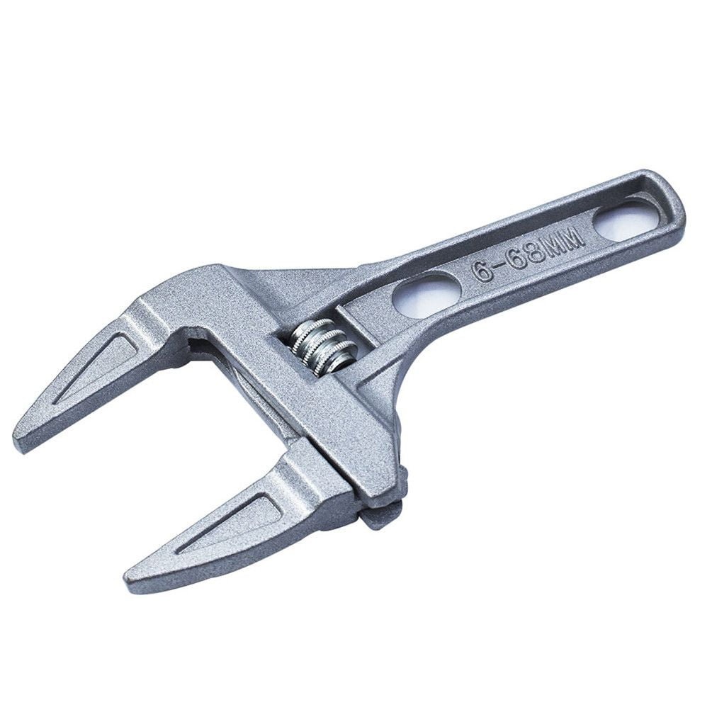 Adjustable Wrench 6-68mm Short Shank Large Openings Wide Jaw Ultra-thin ...