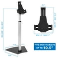 Mount-It! Anti-Theft Universal Tablet Floor Stand Kiosk | Fits iPad 7 ...