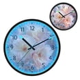 BZSMCE Voice Activated LED Night 12in Clock with Enchanted Floral Dream ...