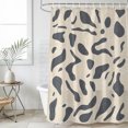 Abstract Color Blocks Shower Curtain Set, Waterproof Shower Curtains ...