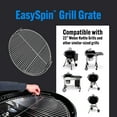 "Slow 'N Sear EasySpin Grill Grate, Hinged Stainless Steel, 22"" for Charcoal Cooking" - Walmart.com