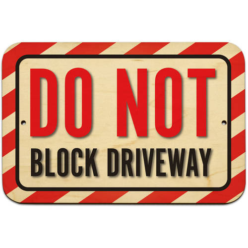 Do Not Block Driveway Sign - Walmart.com