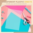 Uxcell 20Pcs Clear Acetate Sheets, 11.7x8.3inch 0.2mm Thick Heat ...