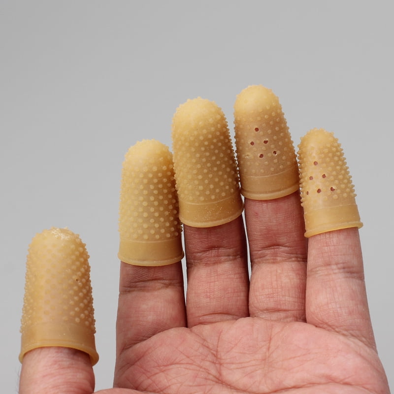 5 piezas de dedos de goma para puntas de dedos, almohadillas de goma ...
