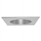 Elco El4351 4" Square Baffle Trim - White - Walmart.com