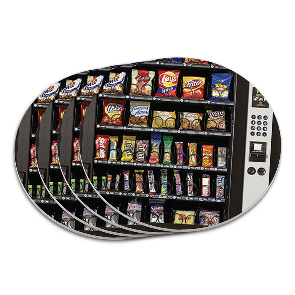 Snacks Chips Candy Vending Machine Coaster Set - Walmart.com