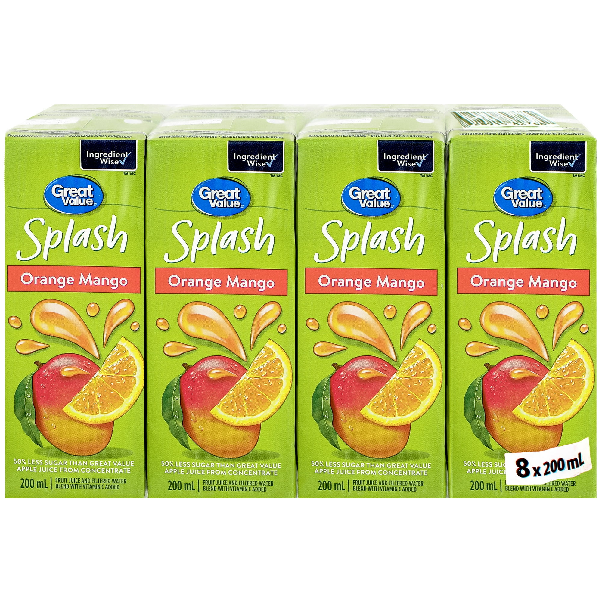 Click here for Great Value Orange Mango Splash 200 Ml prices