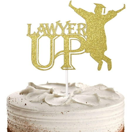 Lawyer Up Cake Topper, Lawyer Theme Grad Cake Decorations, Graduation ...