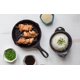 Lodge 6.5" Grill Pan Seasoned Cast Iron, L3GP, with ribs in the pan ...